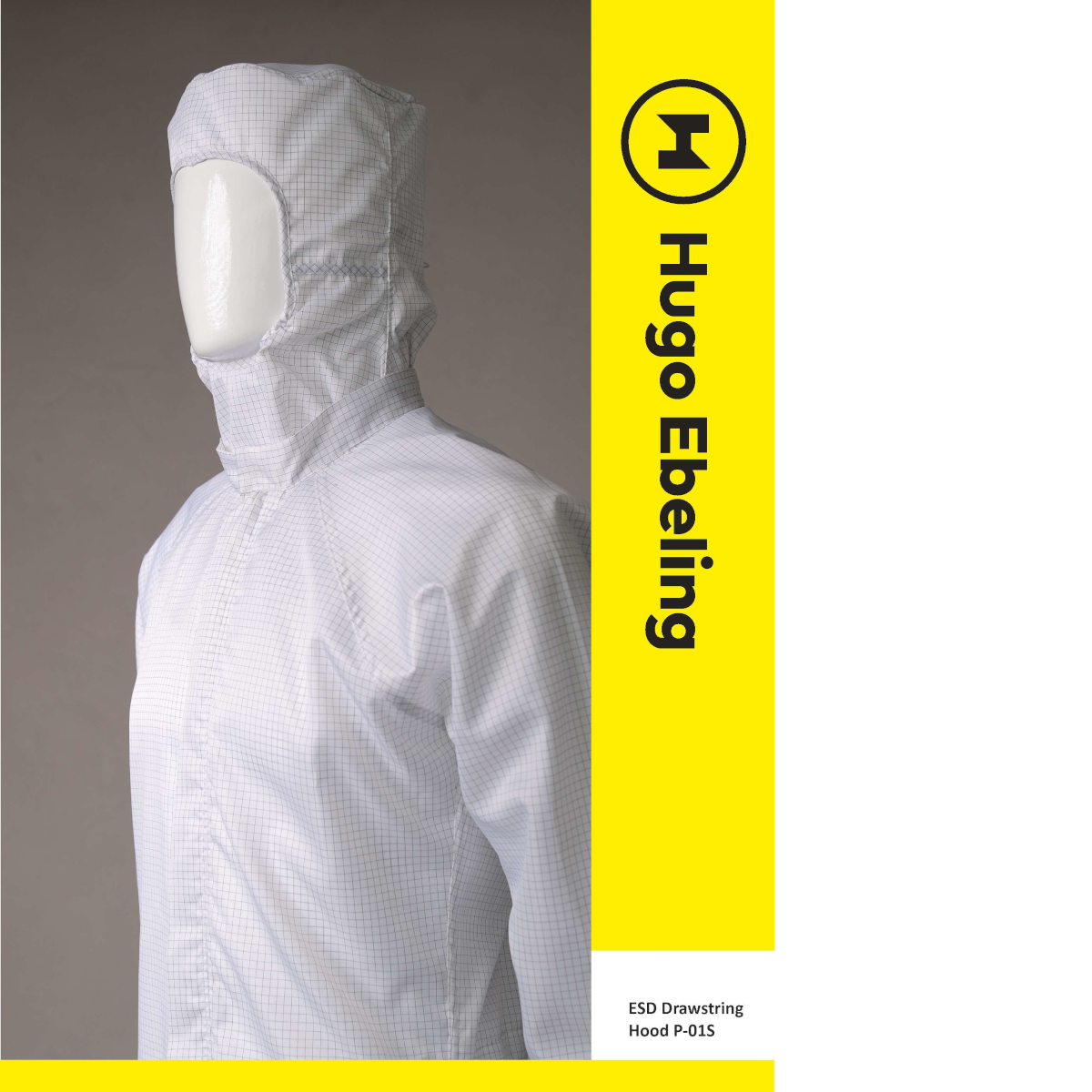 Hugo Ebeling P-01S Cleanroom Hood with Drawstring for ESD and GMP ...
